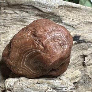 Lake Superior Fortification Agate Heart Shaped LSA 3oz, Banded Agate ...