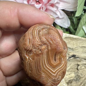 Lake Superior Fortification Agate Heart Shaped LSA 3oz, Banded Agate ...
