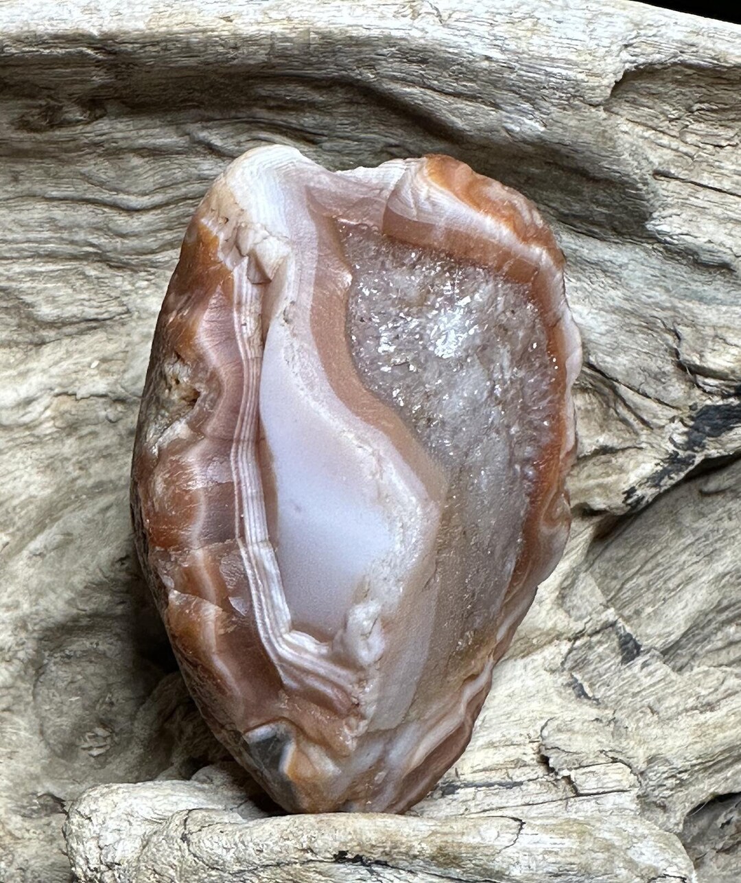 Lake Superior Pastel EYE Float Agate 2.4oz LSA Peeler Bander, Smooth ...