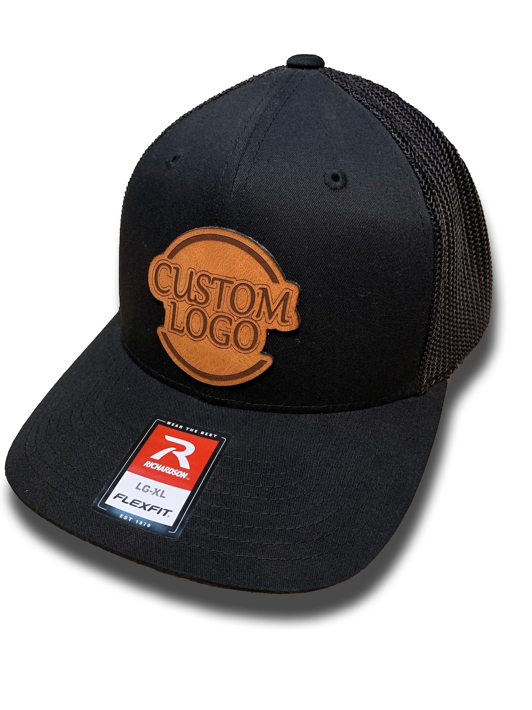 Custom Made Leather Patch Hats - Etsy