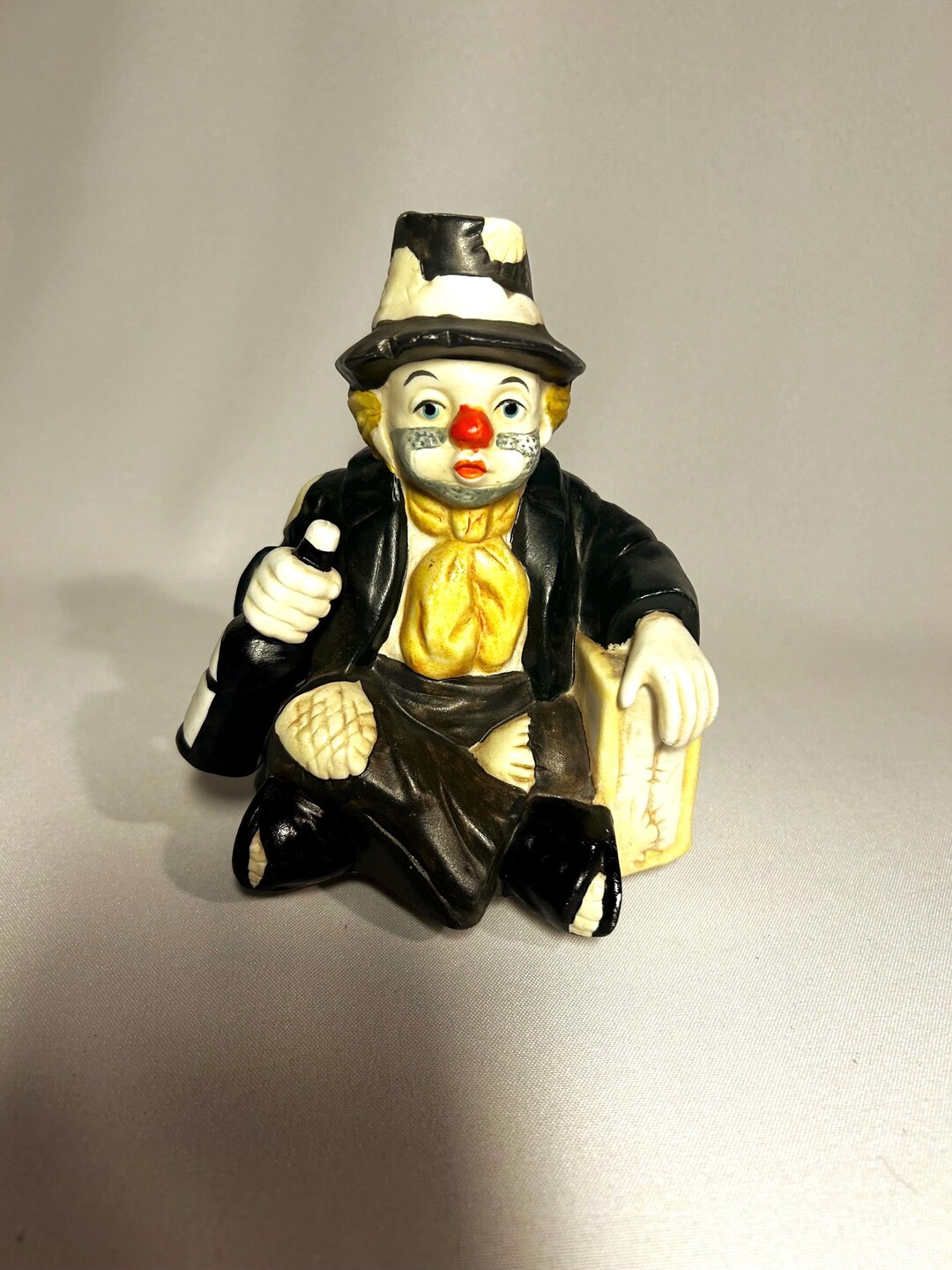 Music Box Hobo Figurine Music Box Tramp Vintage Clown Original Gift ...