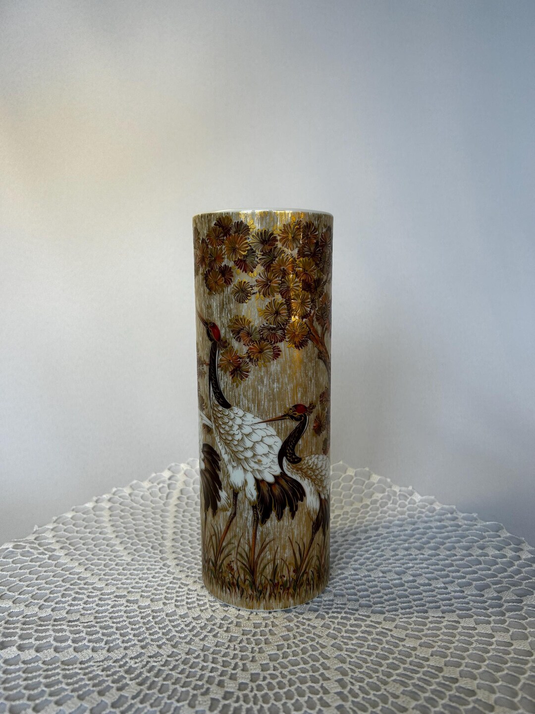 Porcelain Vase Paradiso by Kaiser Porcelain Beige Vase Made of ...