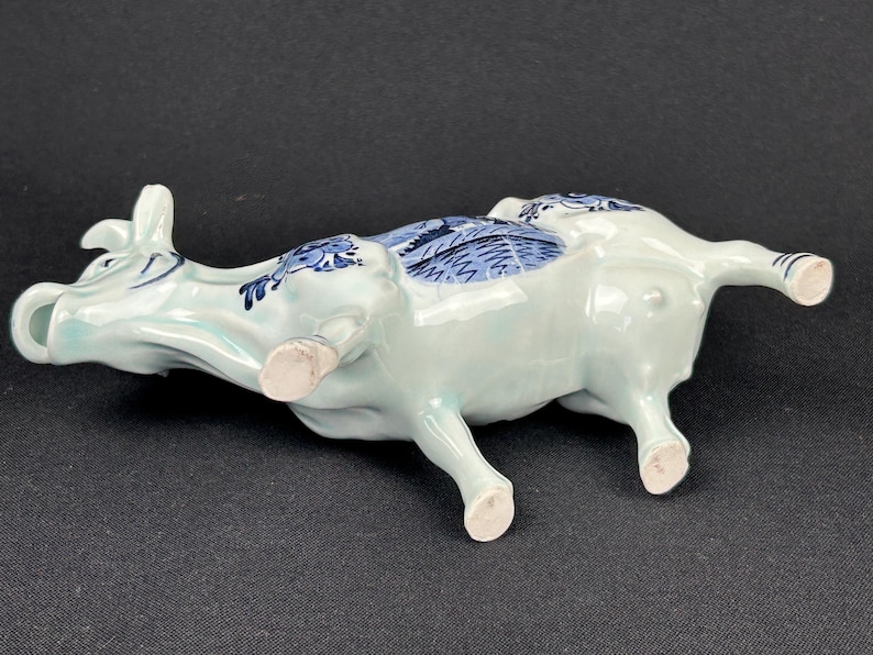 Vintage Milk Jug in the Shape of a Cow Figurine, Porcelain Jug, Granny ...