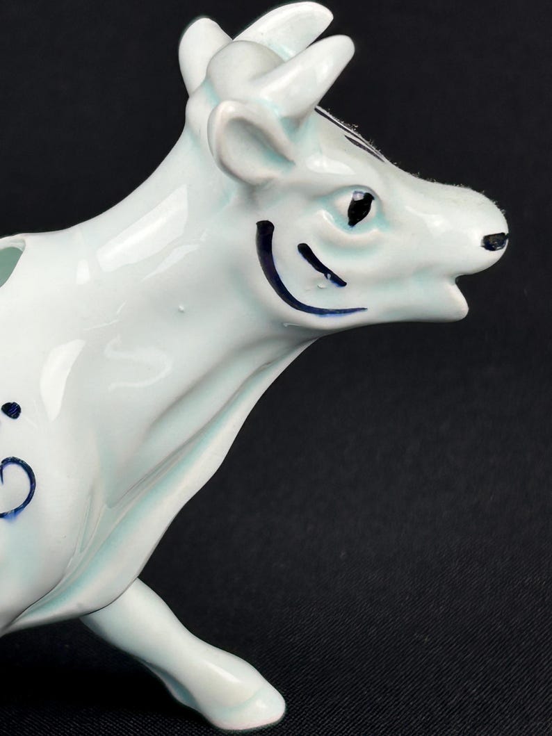 Vintage Milk Jug in the Shape of a Cow Figurine, Porcelain Jug, Granny ...