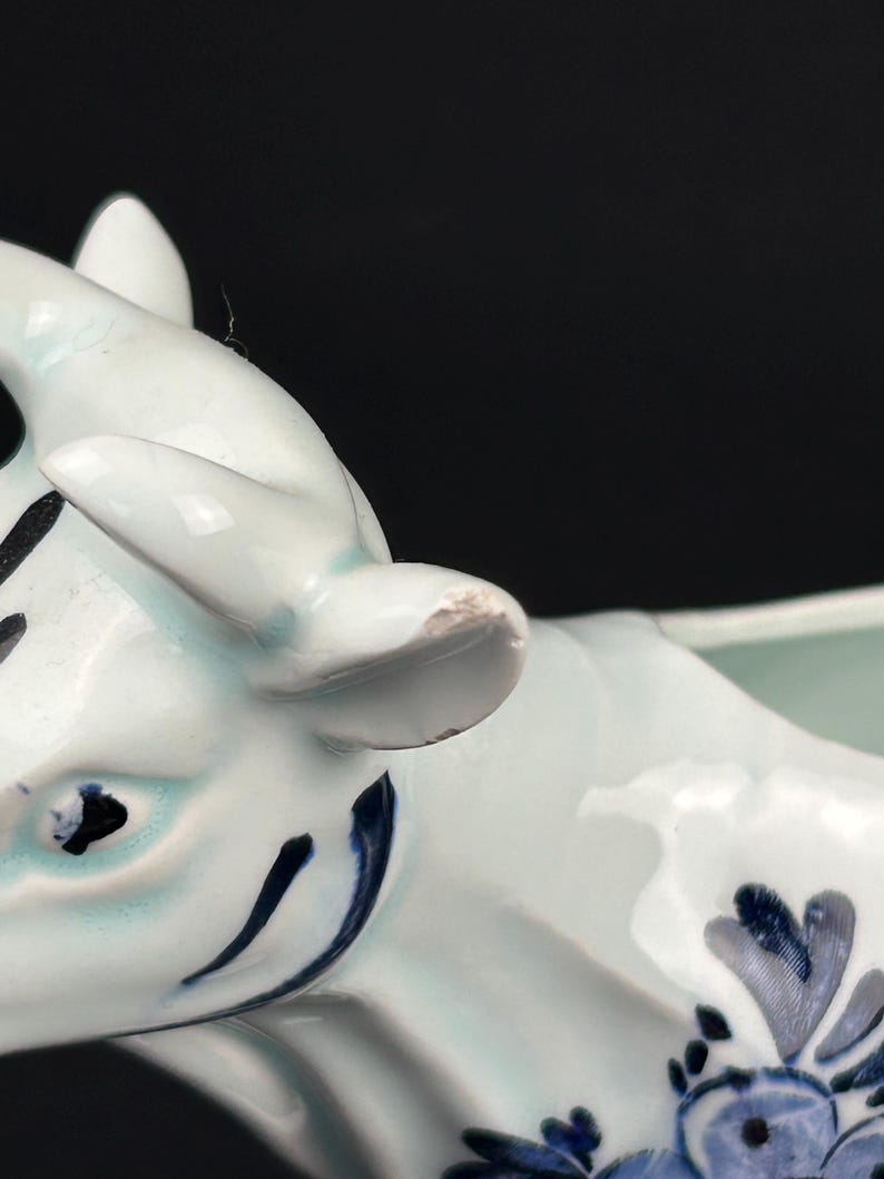 Vintage Milk Jug in the Shape of a Cow Figurine, Porcelain Jug, Granny ...