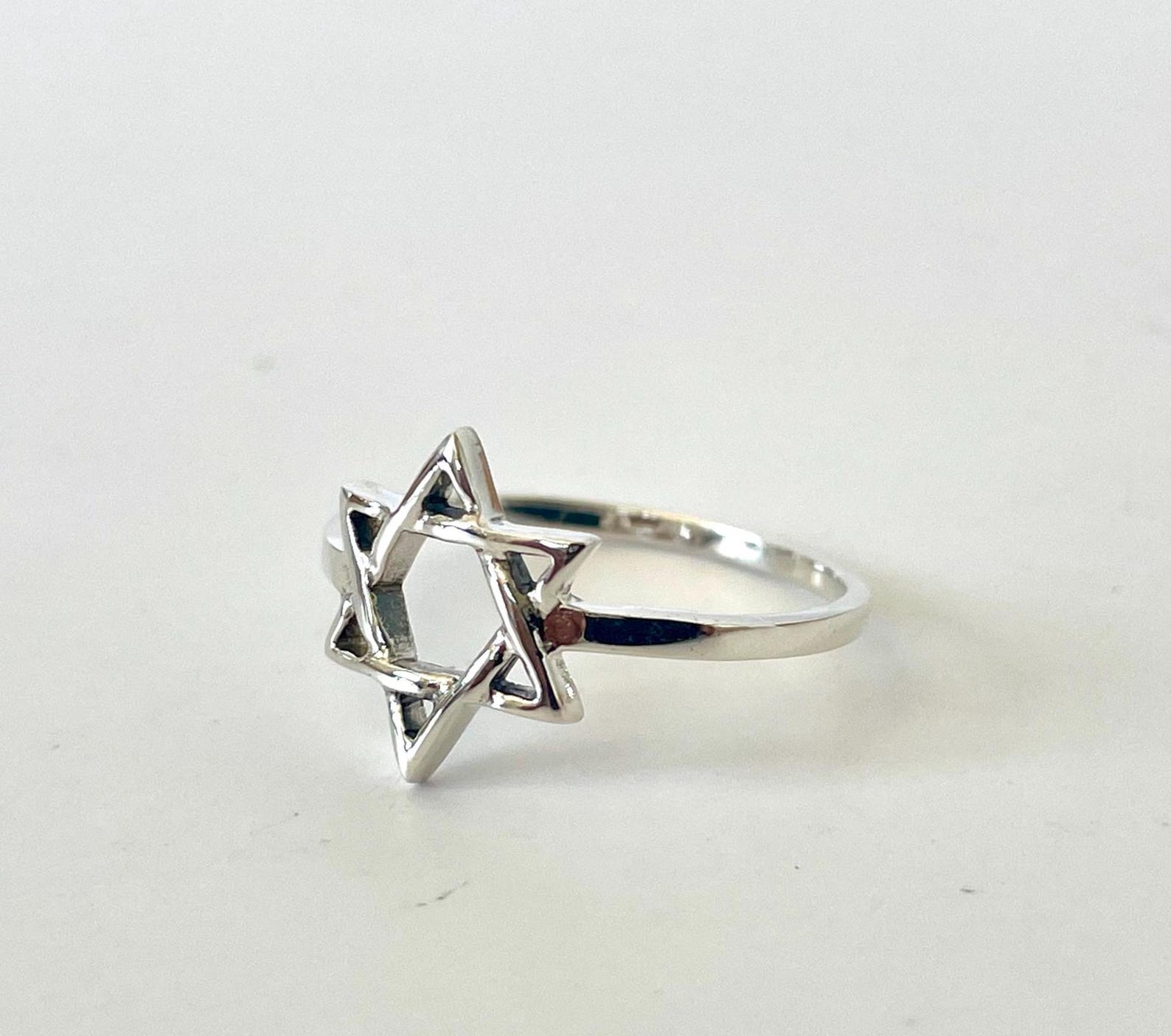 Sterling Silver Star of David Ring: Judaica Jewish Jewelry - Etsy