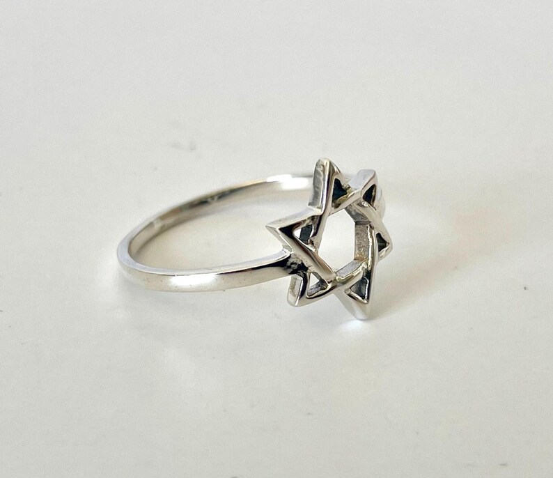 Sterling Silver Star of David Ring: Judaica Jewish Jewelry - Etsy