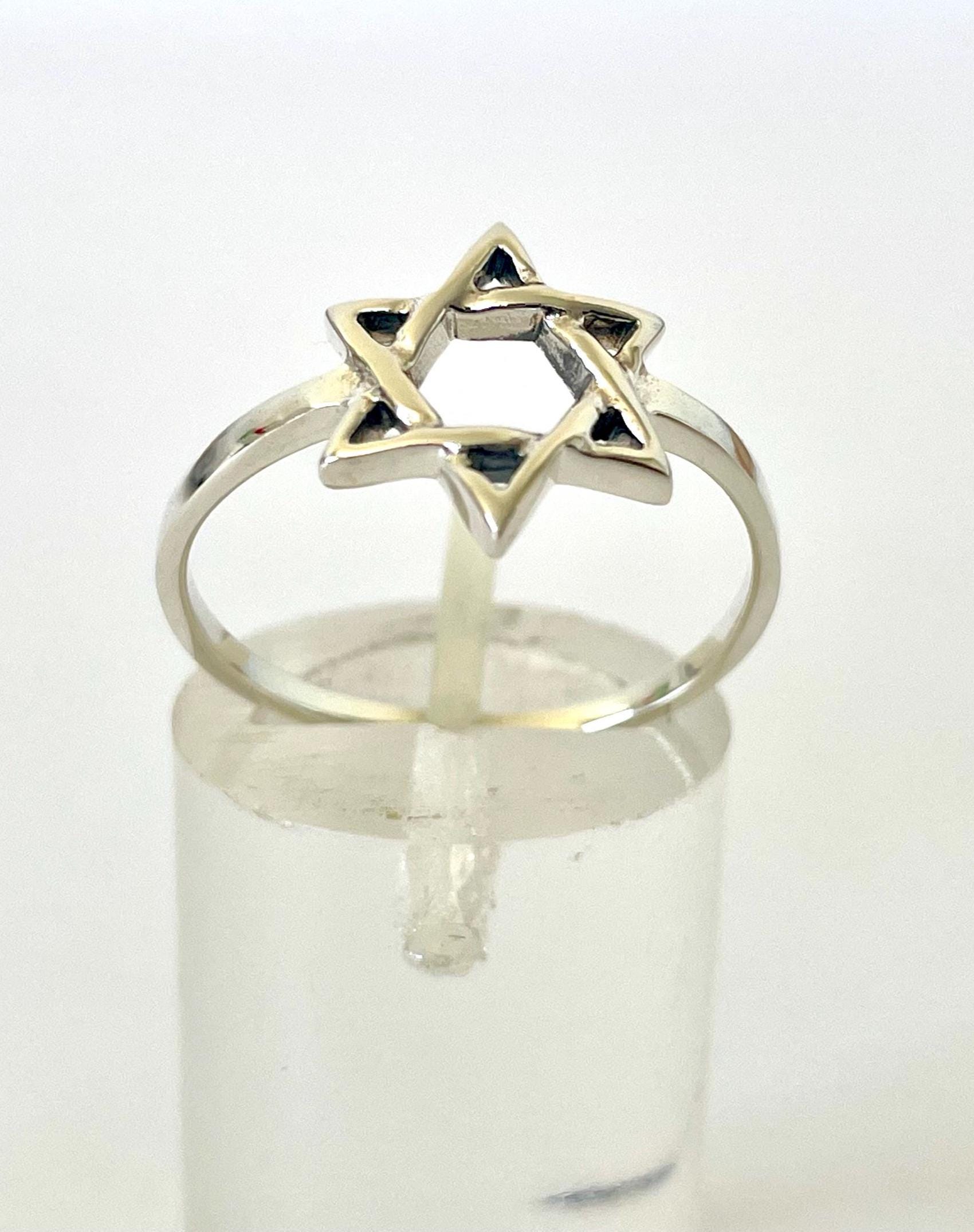 Sterling Silver Star of David Ring: Judaica Jewish Jewelry - Etsy
