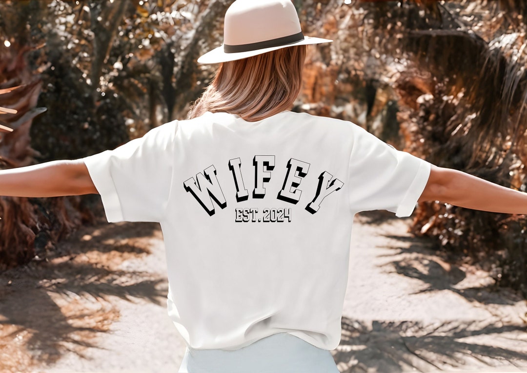 Custom New Mrs T-shirt Back Print Personalized Wedding Gift for Bride ...