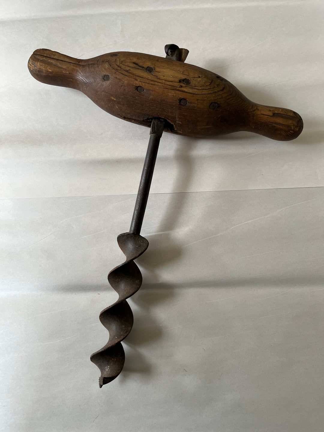 Antique Primitive Wood Auger - Etsy