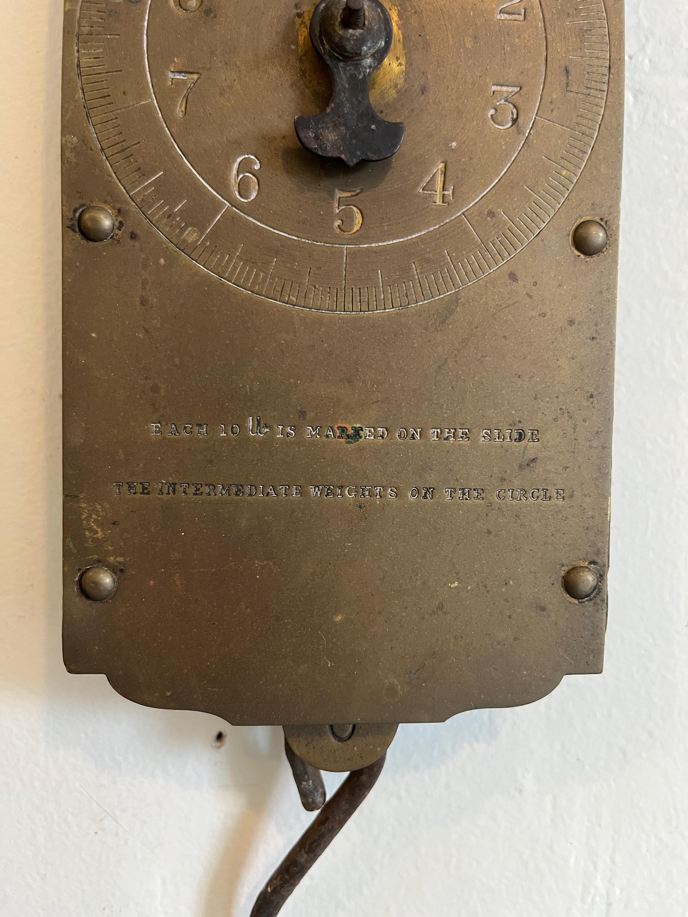Antique Brass Hanging Scale - Etsy