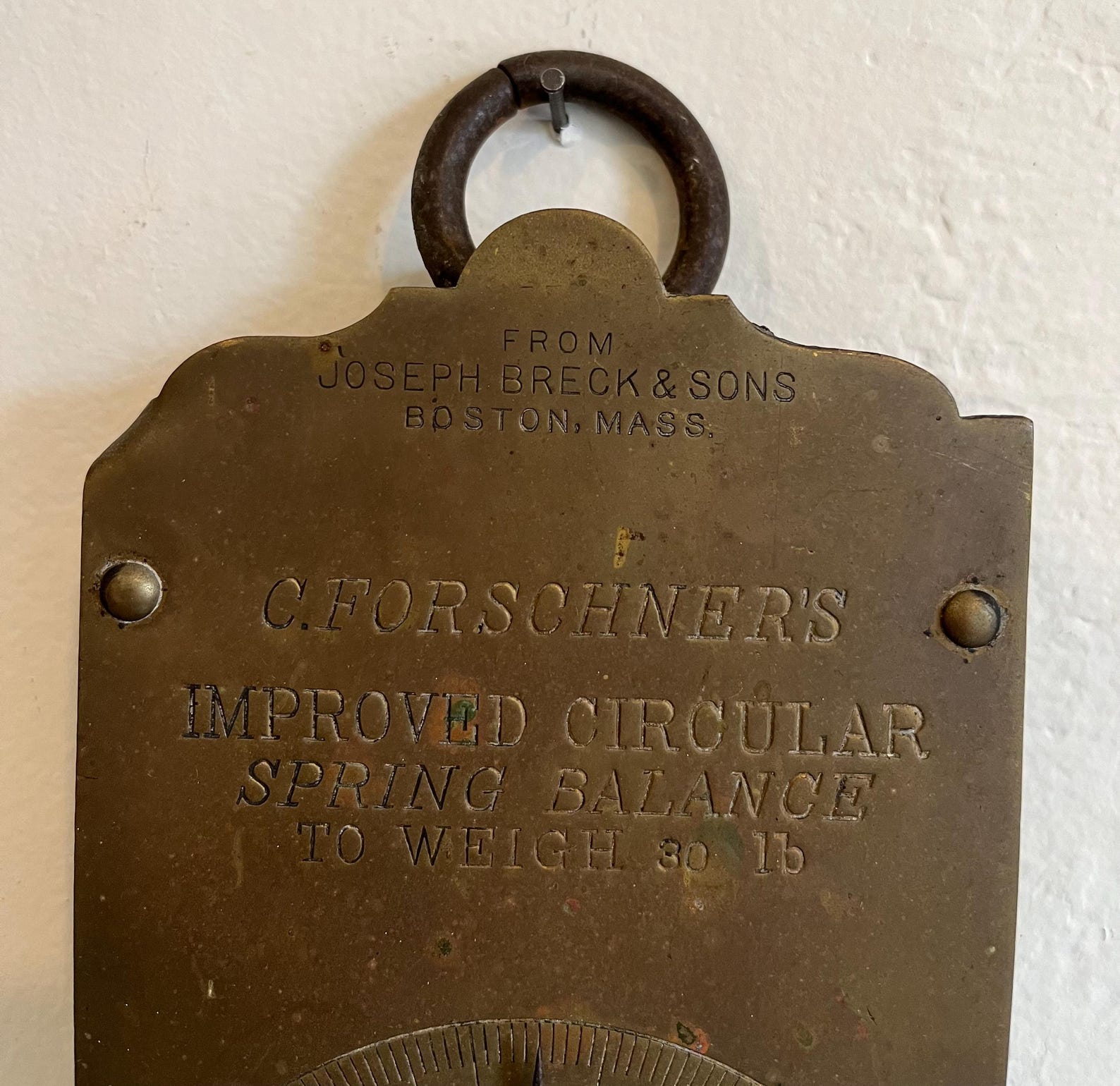 Antique Brass Hanging Scale - Etsy