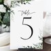 EUCALYPTUS TABLE NUMBER Sign Template, Editable Welcome Wedding Sign ...