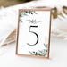 EUCALYPTUS TABLE NUMBER Sign Template, Editable Welcome Wedding Sign ...