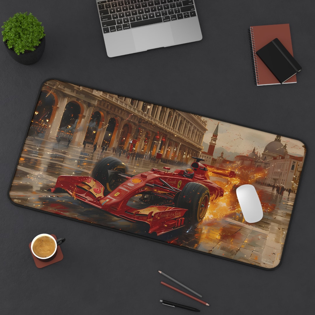 Formula 1 Mousepad Burning Formula 1 Car Painting Desk Mat for Home ...