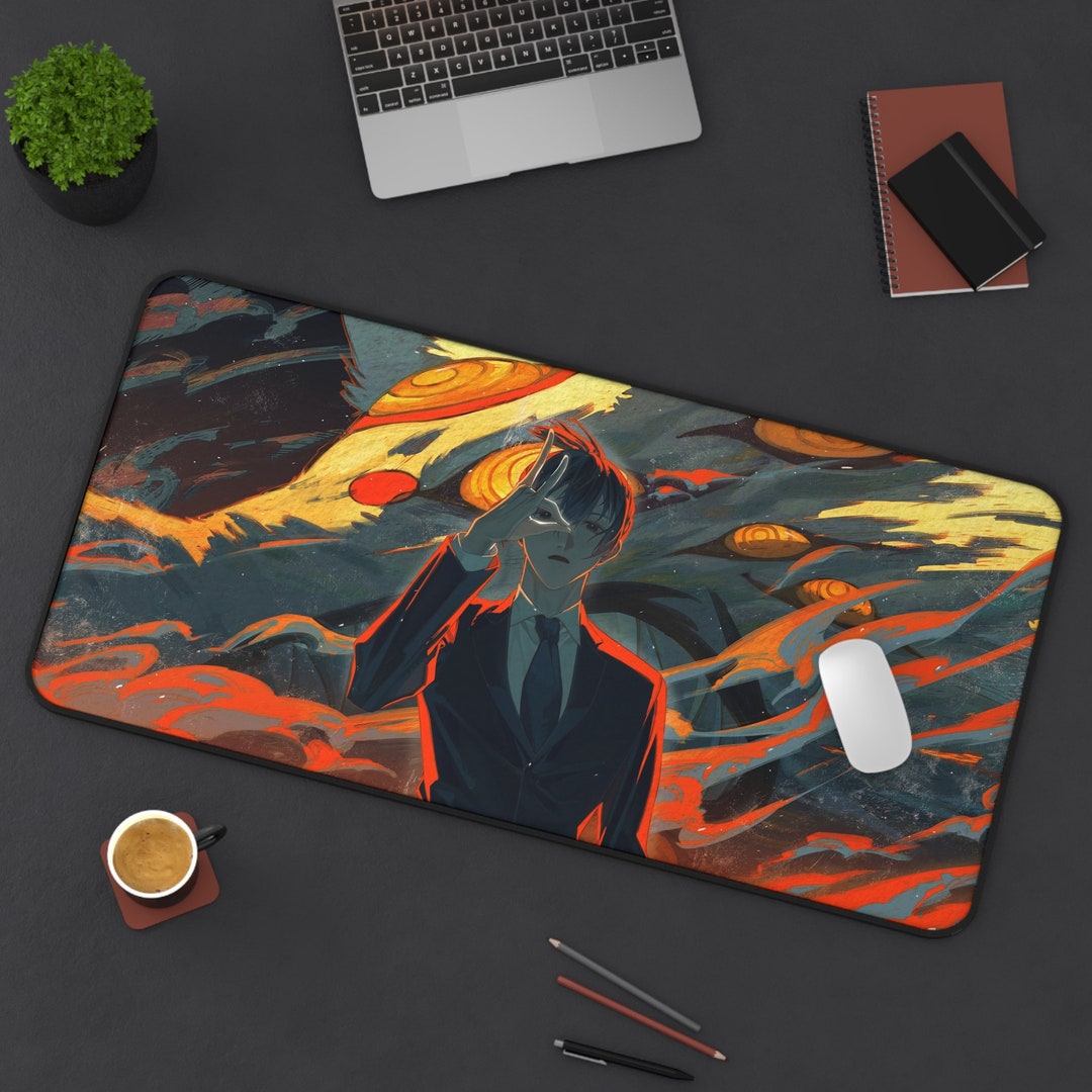 Anime Gaming Mousepad Chainsaw Aki Anime Denji Hellhound dog CSM Man ...