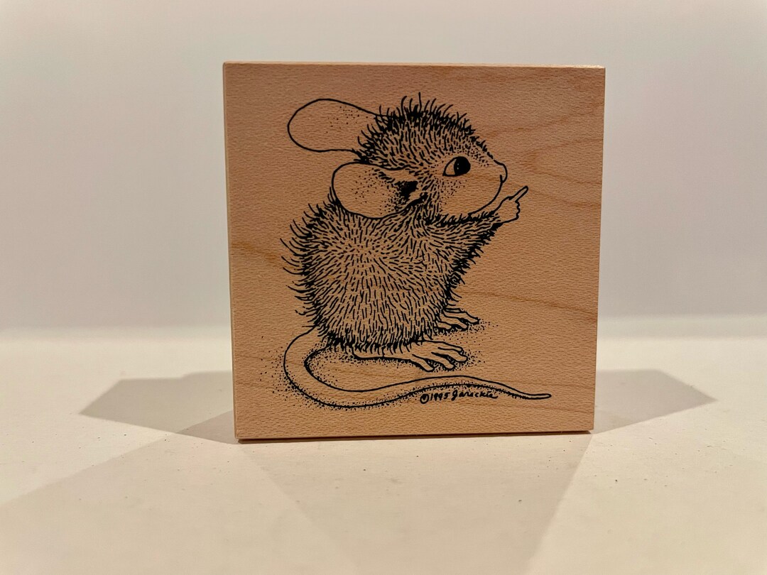 House Mouse Rubber Stamp D107 Amanda Points - Etsy