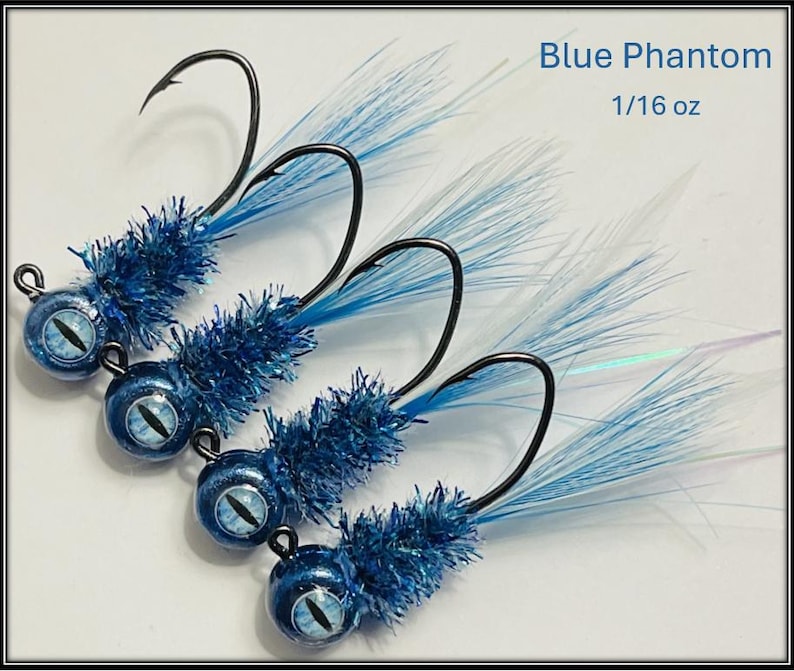 Blue Phantom Crappie Fishing Jigs - Etsy