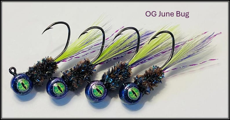 OG June Bug Crappie Fishing Jigs - Etsy