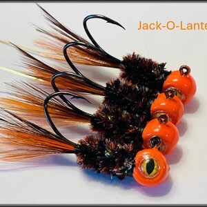 Jack-o-lantern Crappie Fishing Jigs - Etsy