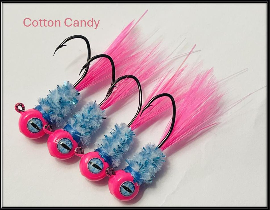 Cotton Candy Crappie Fishing Jigs - Etsy