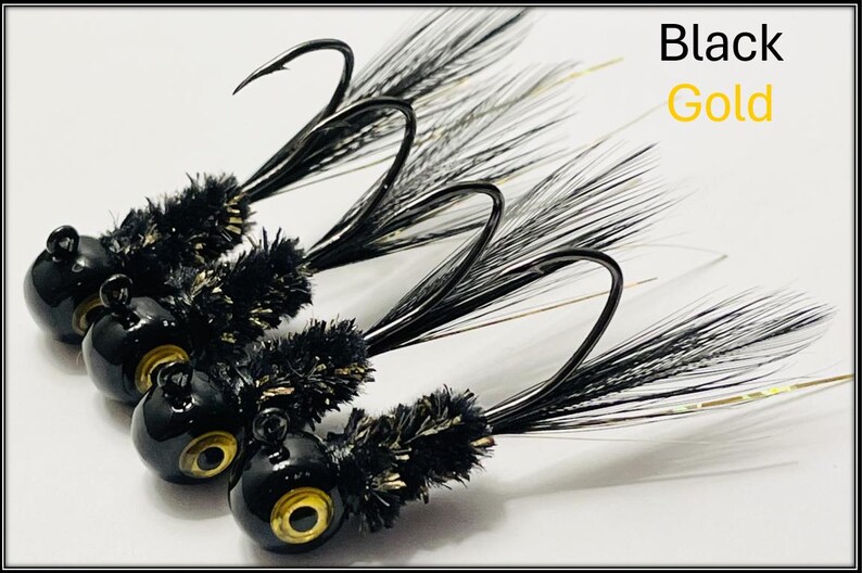 Black Gold Crappie Fishing Jigs - Etsy