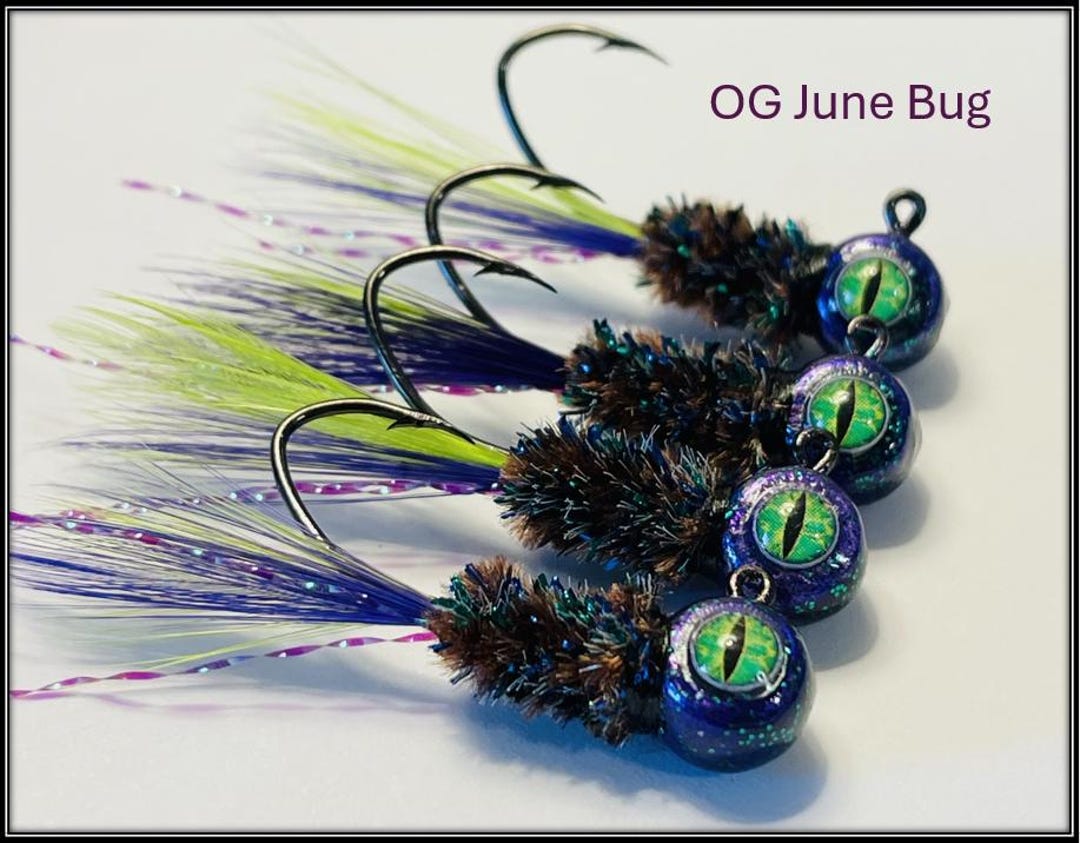 OG June Bug Crappie Fishing Jigs - Etsy