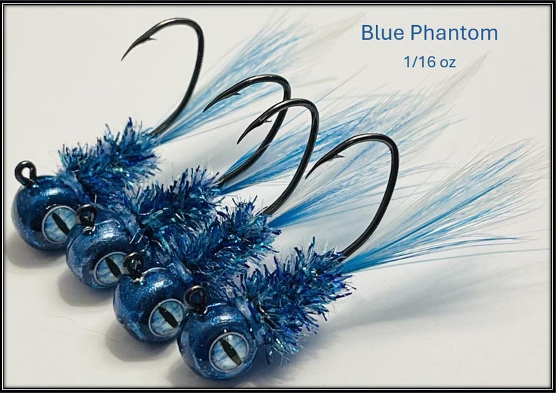 Blue Phantom Crappie Fishing Jigs - Etsy