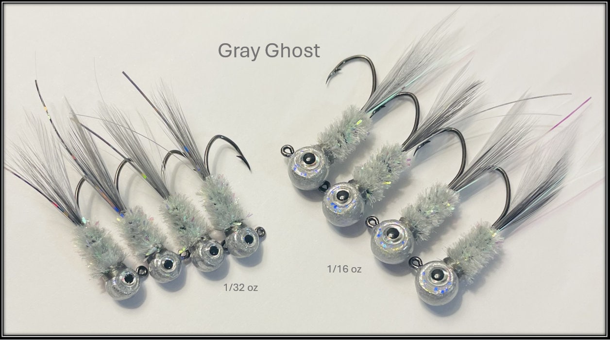 Gray Ghost Crappie Fishing Jigs - Etsy