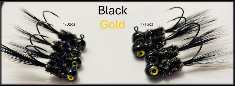 Black Gold Crappie Fishing Jigs - Etsy