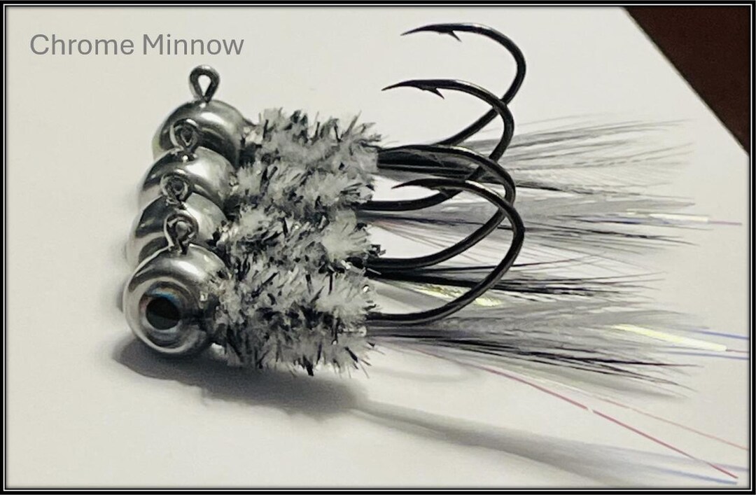 Chrome Minnow Crappie Fishing Jigs - Etsy
