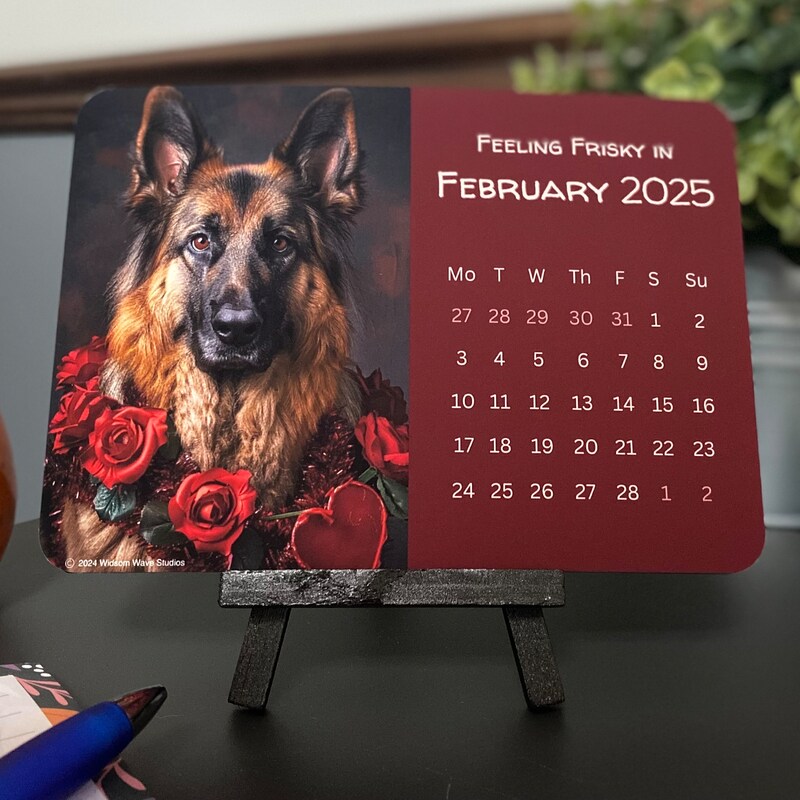 2025 Dog Desk Calendar - Etsy