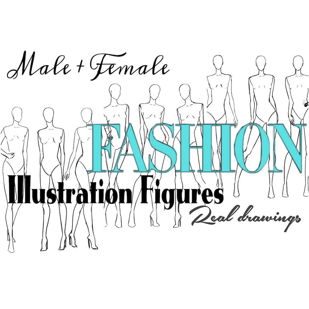 Fashion Model Figures Male and Female - Etsy