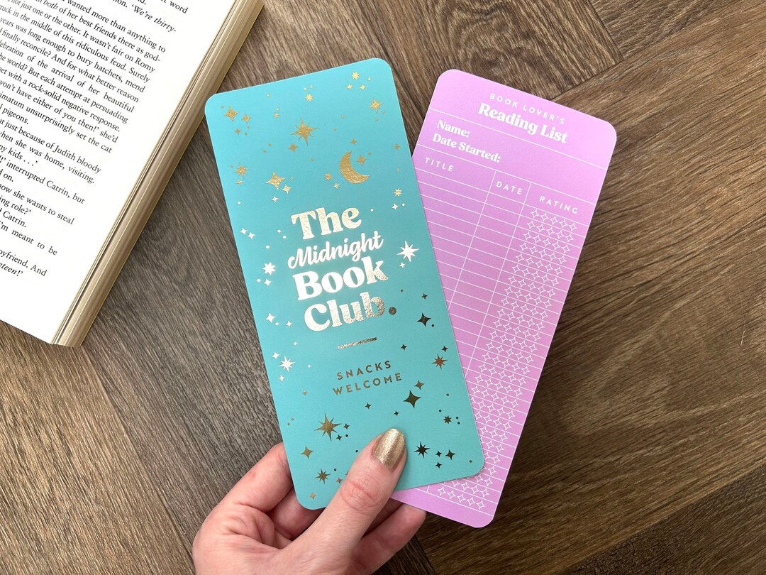 2024 Book Tracker Bookmark Library Card Reading List Cute Green ...