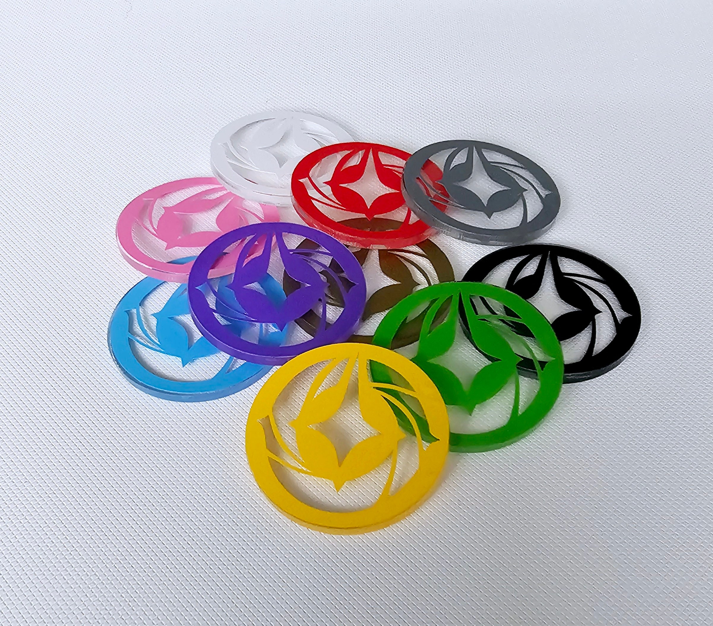 Lorcana Lore Counter Tracker Acrylic Circle Token With Vinyl Overlay - Etsy