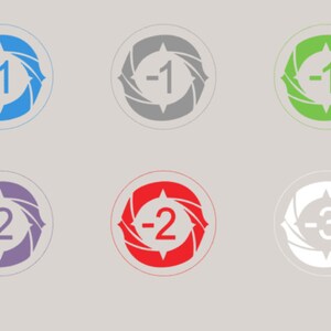 Lorcana Damage Counter Tracker Acrylic Circle Disc Token With Vinyl - Etsy