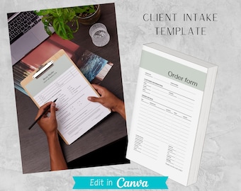 Editable Client Intake Form, New Client Intake Form Template, Intake ...