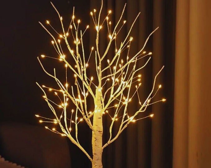 Personalized Aesthetic LED Fairy Tree Lamp 3D Sparkly Twinkle Reading ...