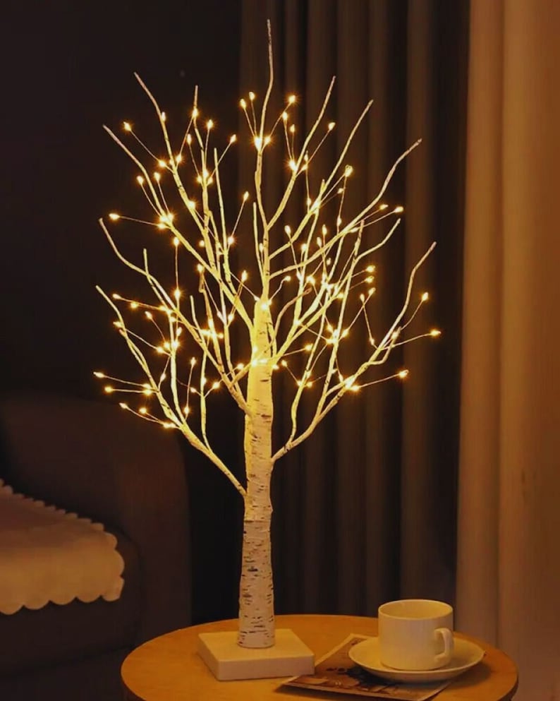 Glowing Birch Tree LED Lights - Etsy