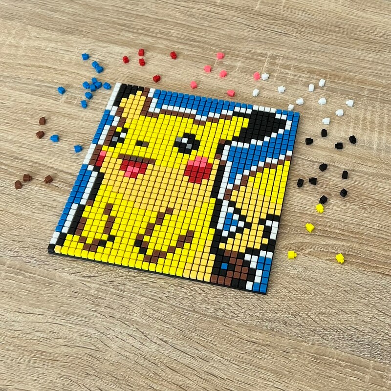 Pikachu Pixel Art - Etsy
