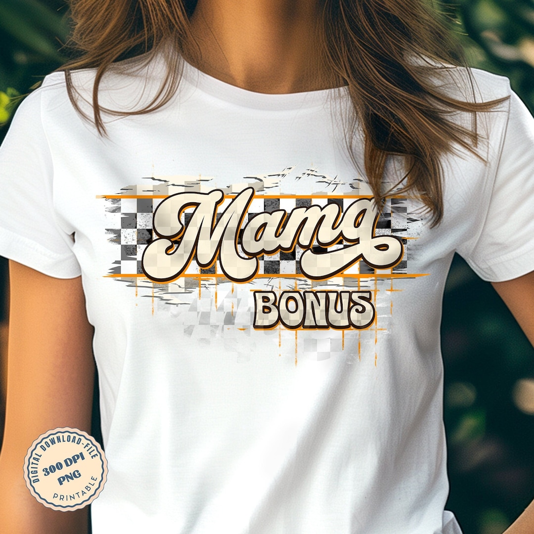 Mama Bonus Checkered Png Design, Checkered Retro Mama Png Mom Shirt Png ...