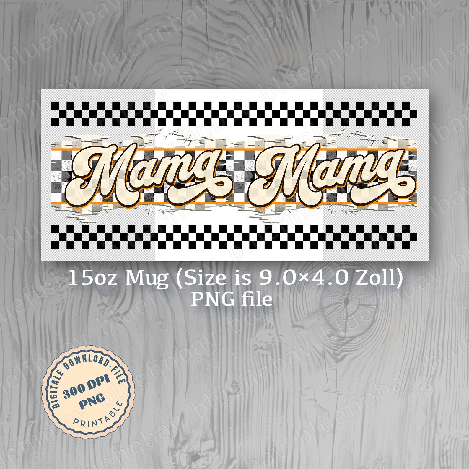 Mama Retro Checkered Racing PNG, Mama Checkered Mother Day MUG Wrap ...