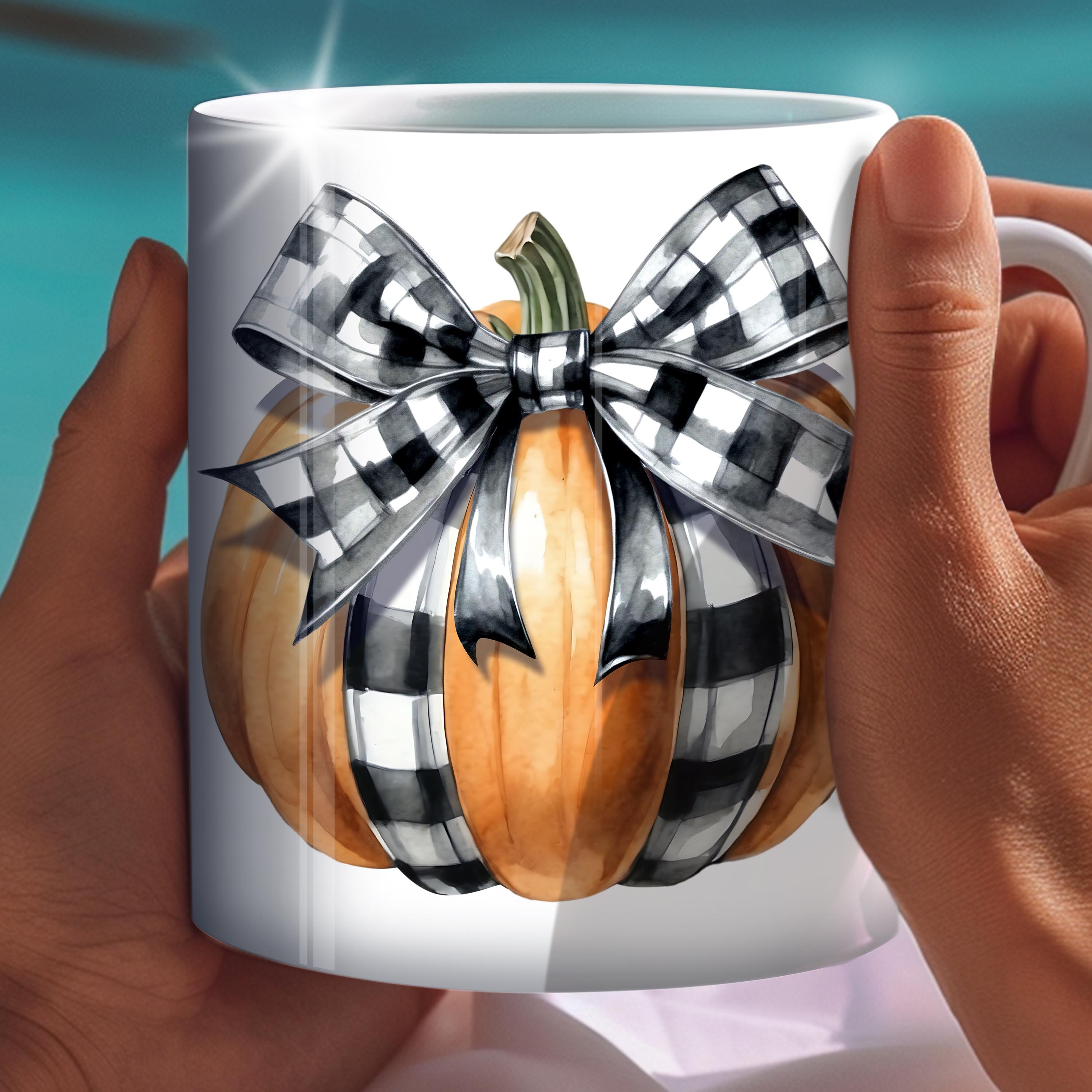 Coquette Checkered Bow Pumpkin Png Black White Checkered Bow Halloween ...