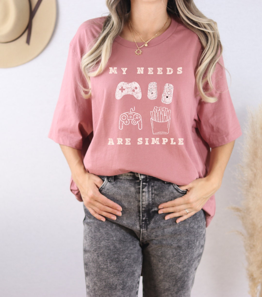Gaming T Shirt, Gamer Lifestyle Basics, Video Gamer Crewneck , Console ...