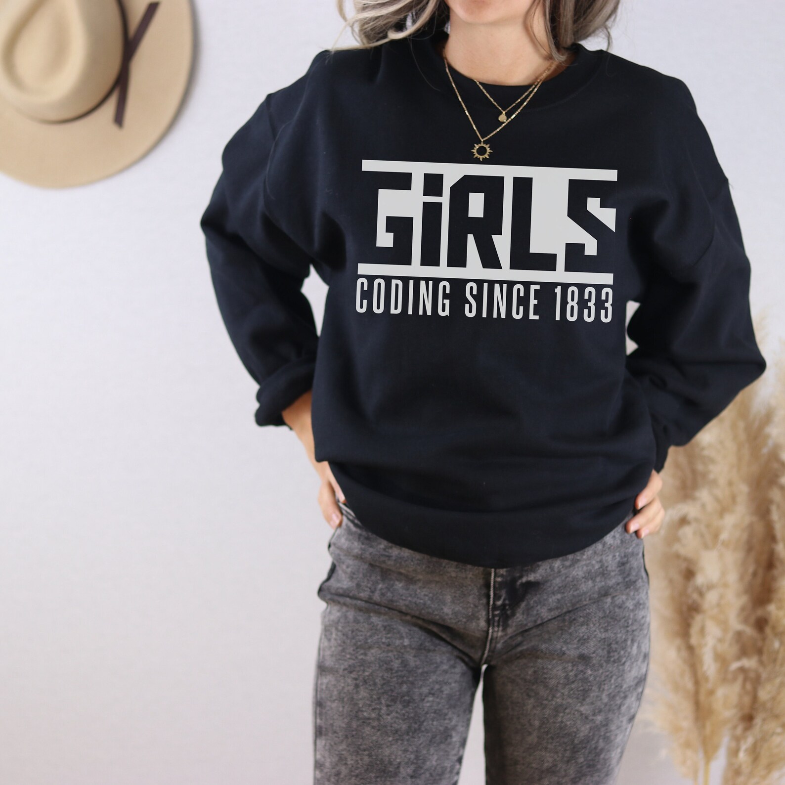 Feminist Girls Coding Sweatshirt, Empowering Women in Tech Apparel, Eco ...