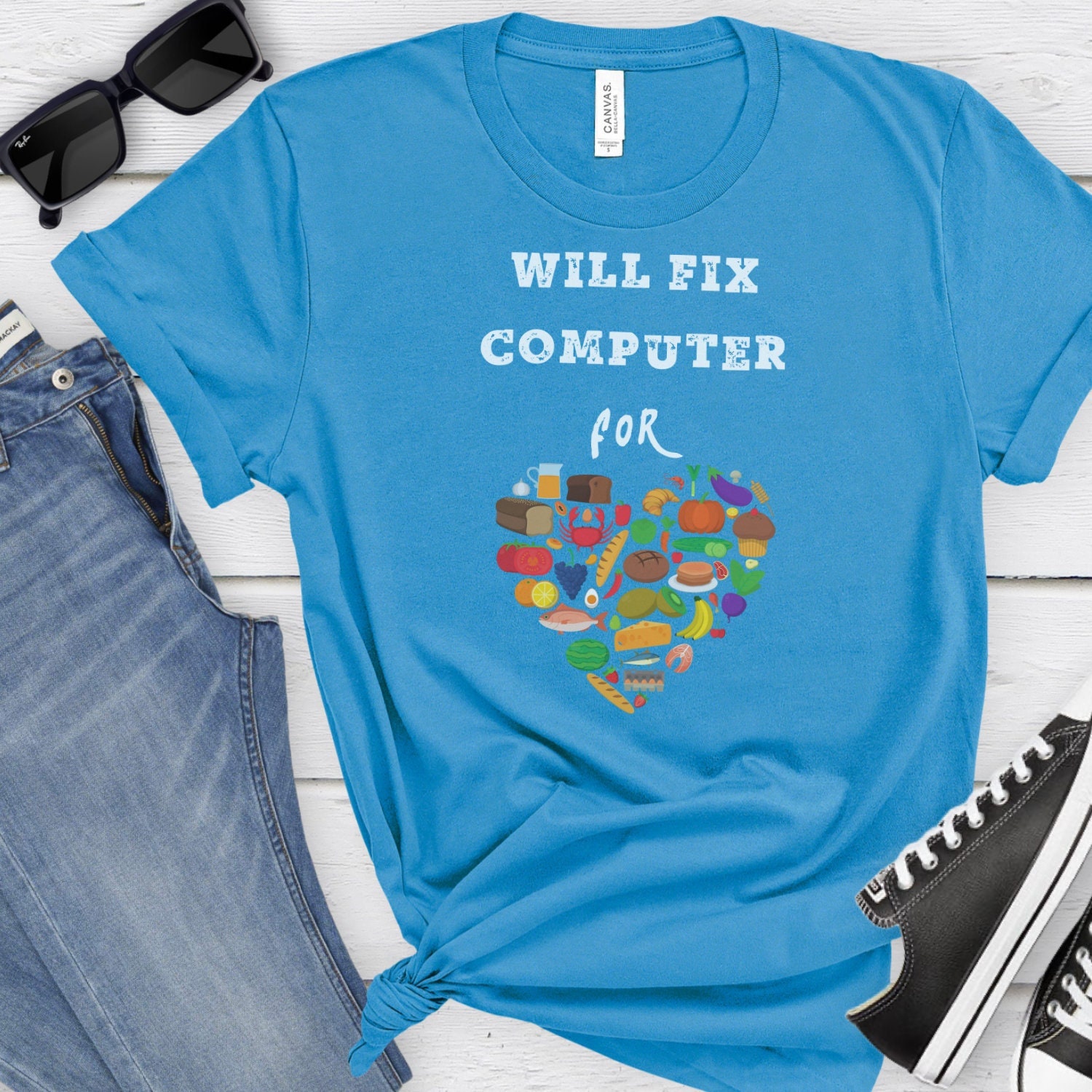 Funny Geek Shirt, Short Sleeve Hearth , Foodie Computer Tech , Hearth ...