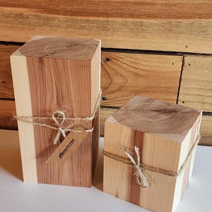 Cedar Block Risers - Etsy