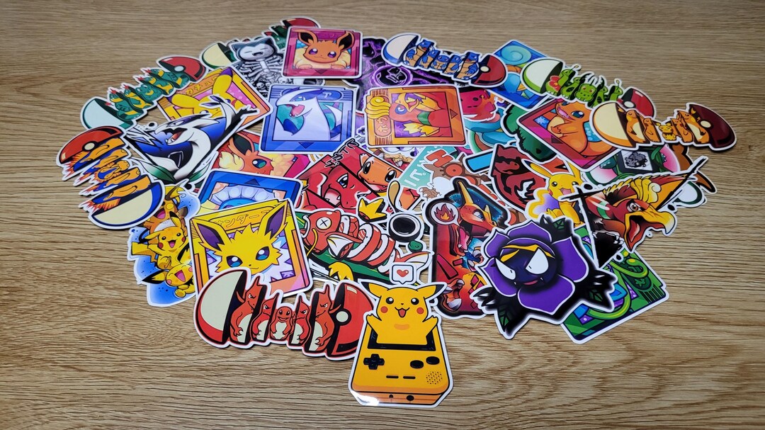 Pokemon Sticker Pack 50pc - Etsy
