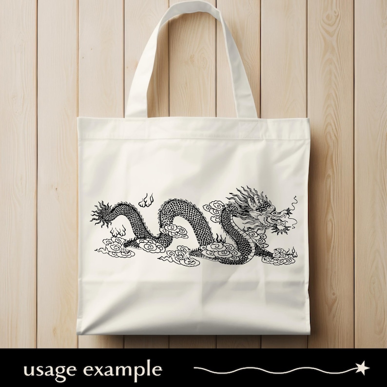 Ancient Japanese Dragon SVG, Eastern Wingless Long Dragon Png, Eps, Dxf ...