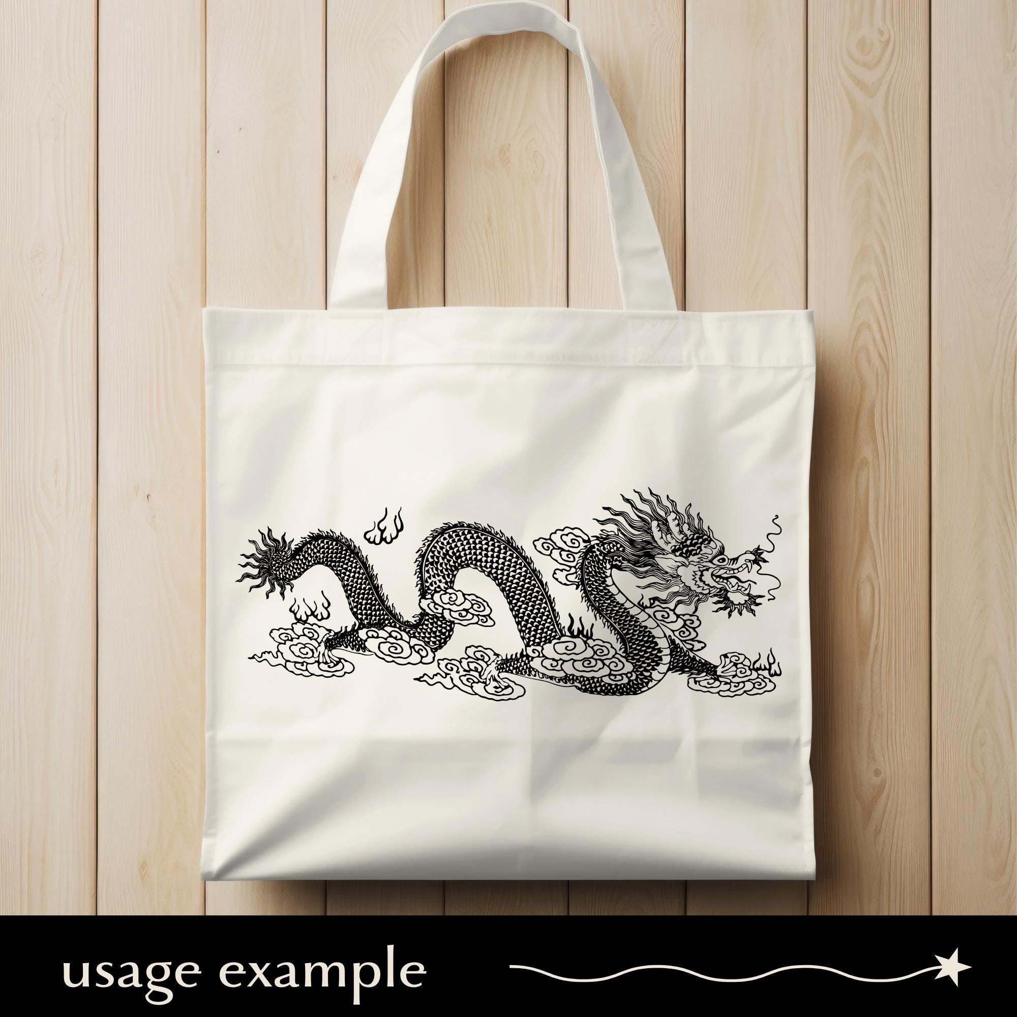 Ancient Japanese Dragon SVG, Eastern Wingless Long Dragon Png, Eps, Dxf ...